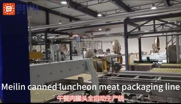 Quality Meilin Luncheon Meat Canned Food Packaging Machine production Line for sale