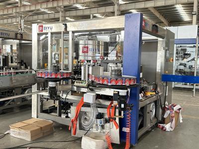 Chine OEM customized high speed hot melt adhesive labeling machine for canned seasoning production line exported to Venezuela à vendre