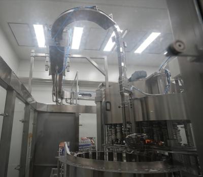 中国 6万BPHのボトル水生産ラインのためのボトルラインのための高速PLC制御キャップ洗浄機 販売のため