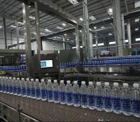 China Dynamic Buffer Platform Conveyor 42,000 BPH Bottled Water Production Line for sale