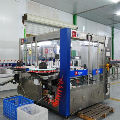 China Workshop Test Of The Rotary OPP Hot Glue Labeling Machine Customized By Qatari Customers for sale