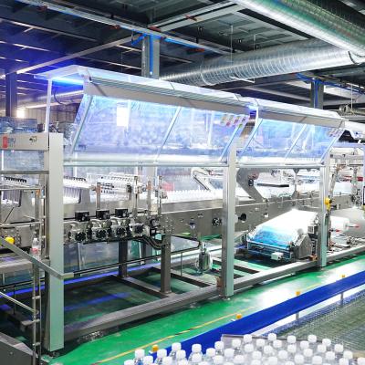 中国 紙トレイ 熱フィルム 収縮 パッカー プラスチックボトル包装のためのパッケージングマシン 販売のため