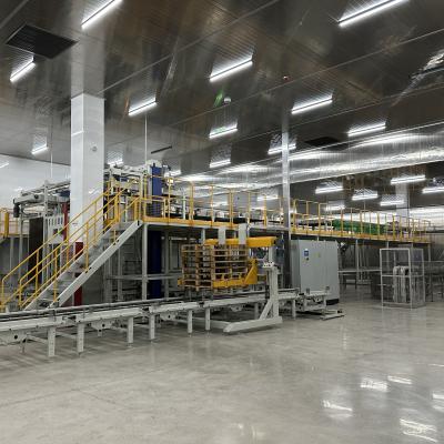 Cina 150L/Min Sistema automatizzato di palletizzazione palletizzatore per la linea di produzione di bevande in vendita