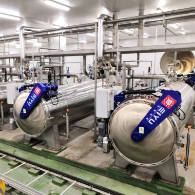 Cina Acqua circolante Sterilizzazione Pasteurizzazione Retort Porta singola Personalizzata in vendita