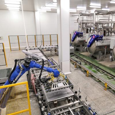 中国 垂直連続型キャテレス缶詰消毒レトロートシステム 自動化 販売のため