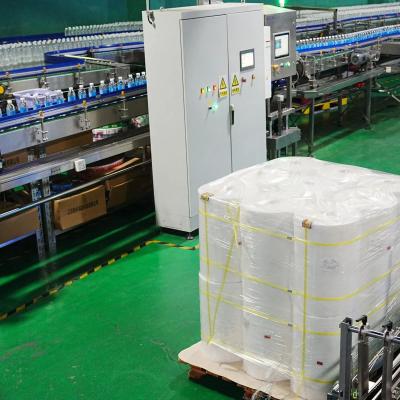 China 24000bph Full Automatic Mineral Water Packaging Line with Secondary Packaging System and Hot Melt Adhesive Labeling for sale