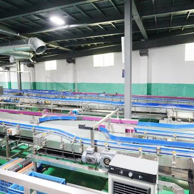 China Bottled Water Production Line with Pneumatic Lifting Hot Filling and OPP Labelling for 40000-60000BPH Capacity for sale