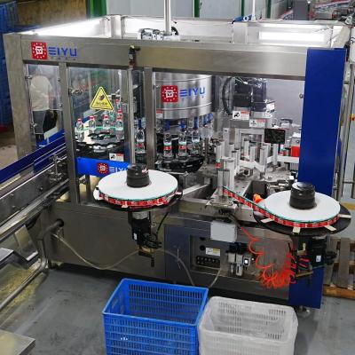 China High Precision 3300*3600*2500mm Hot Melt Glue Labeling Machine for D.50-104mm H 140-325mm Containers with 38kw Power for sale