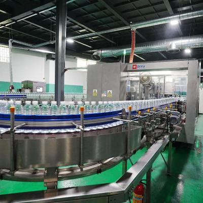 China Fully Automatic Rotary Hot Melt Glue Labeling Machine with 3300*3600*2500 mm Dimension for D.50-104mm H 140-325mm Containers and 38kw Power for sale