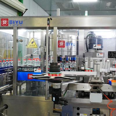 China Rotary Hot Melt Glue Labeler with No Bottle No Label Feeding and No Glue Application for Automatic Labeling for sale