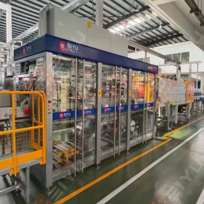 Cina Macchina di avvolgimento automatico a pellicola PE di tipo lineare con potenza di 70 kW e consumo inferiore a 40 kW per una temperatura di riduzione di 200 °C ~ 280 °C in vendita