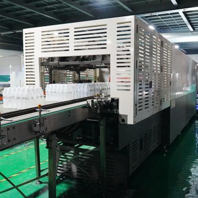 Cina Confezionatrice automatica a doppia corsia con capacità di 30-260 cartoni/minuto e alimentazione a 380V 50Hz per l'avvolgimento di bottiglie di plastica in vendita