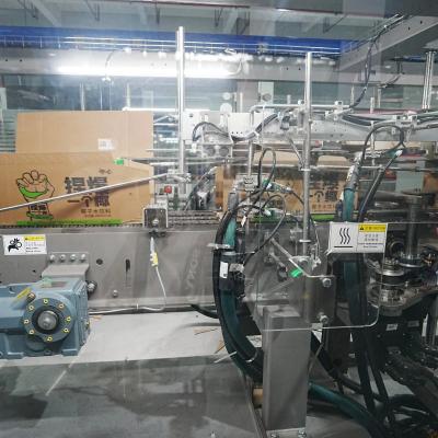 China 80 Cases Per Minute Glass Bottle Wrap Around Case Packer for Juice Production Line for sale