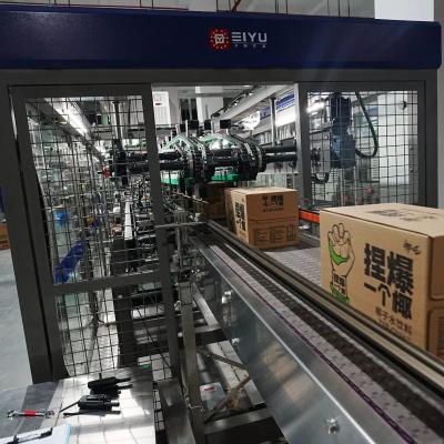 China Wide Side Mechanical Stretch No Pallet Wrapping Wrap Around Case Packer Carton Packer for sale