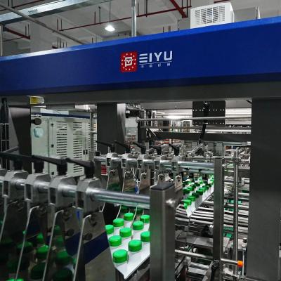 China 45-Minuten-Ein-Pack-Rund-Kase-Packer für Getränke-Linie mit mechanischem Stretch zu verkaufen