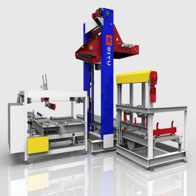 China Automatic Tray Bags Carton Case Bottle Jars Tin Can Box Gantry Palletizer for sale