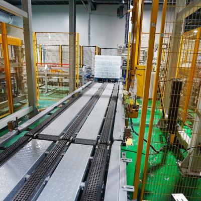 China Fully Automatic Single Column Palletizer System for Large Barrel Water Packaging Line for sale