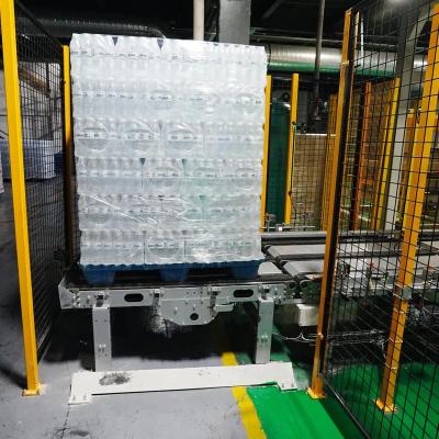 China Fully Automatic Single Column Palletizer System for Large Barrel Water Packaging Line for sale