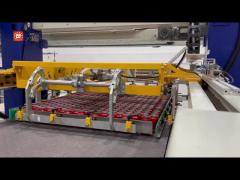 Apparecchiatura robotica per depallettizzare bottiglie di vetro in lattina vuota 36000CPH