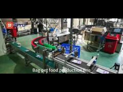 Sistema di trasmissione di imballaggio di cibo per animali da compagnia