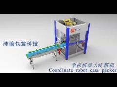 16KW bandeja de huevo H Bot Máquina de embalaje de cajas de alta velocidad para productos enlatados embotellados