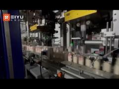 04-10 Fully automatic high-speed glass bottle sleeve labeling machine customer site