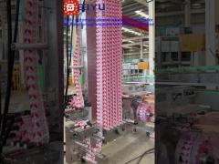 04-11 Fully automatic sleeve labeling machine for PET Square Bottle Beverage Production Line