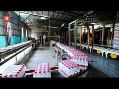 Single Lane Gantry Palletizer Gantry Palletizing System Voor 24000BPH Productielijn voor gebotteld water