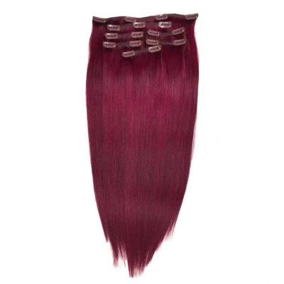 China Clipin Hair Extensions 100% Virgin Human Hair Extensions human hair clip in extensions for sale