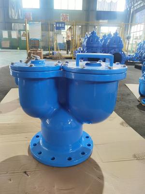 China Flanged End Double Ball Air Valve Cast Iron Air Release Valve For Water Steam for sale