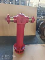 China Painted Red Vertical Fire Hydrant Pillar Two Way DN100 DN150 PN16 for sale