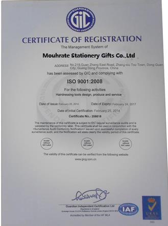 ISO 9001:2008 - MOUHRATE STATIONERY GIFTS CO.,LTD