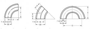 JIS-B2311-B2312-SGP-ELBOW-BEND-DRAWING