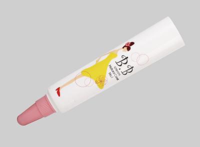 China Custom Cosmetic Tubes D13mm 1-5ml Empty Long Nozzle Eye Cream Cosmetic Tube Packaging With Cap for sale