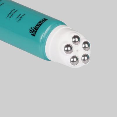 Cina Lozione Tubi Cosmetici Personalizzati D50mm Plastica A Forma Rotonda Con Sfera In Acciaio Inox Massaggiante in vendita
