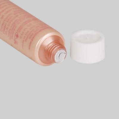中国 曇らされた白いネジ留め帽子が付いているD19mm 10-25mlの注文のクリーム色の化粧品の包装の柔らかい管 販売のため