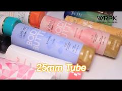 D35mm 35-110ml Custom Cosmetic Plastic Face Wash Tube With Hydrographics Transfer Printing Flip Cap