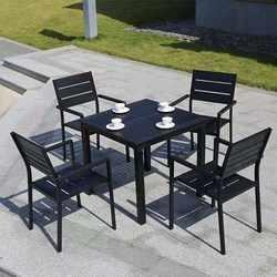 Cina Patio all'aperto d'impilamento di alluminio della poltrona di Polywood che pranza mobilia in vendita