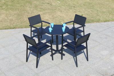 Cina Pranzare di plastica impermeabile di Teal Stacking Armchair For Family all'aperto in vendita