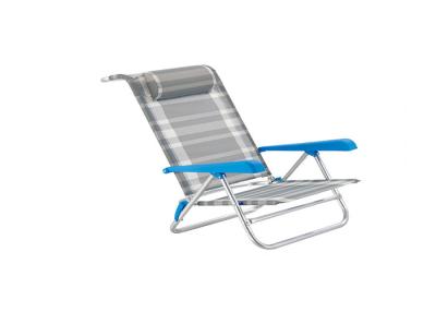 Cina Sedia d'acciaio all'aperto della sabbia della spiaggia dello zaino delle sedie di giardino del Recliner di Textilene in vendita