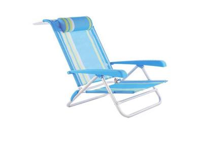 Cina Sedia d'acciaio all'aperto della sabbia della spiaggia dello zaino delle sedie di giardino del Recliner di Textilene in vendita