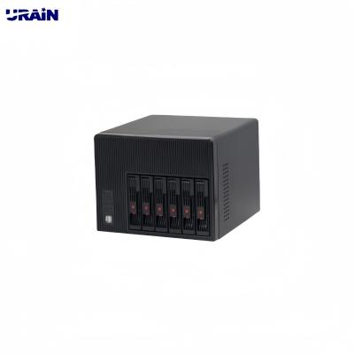 China Size Customized NAS Chassis With Black Aluminum Alloy Panel Enclosure OEM for sale