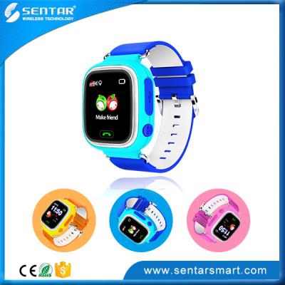 China V80-1.22 touchscreen GPS tracking anti lost watch for kids colorful wristwatch with SOS button for sale