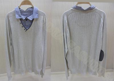 Cina Autunno lungo del pullover della manica di Twinset del collare di diffusione dei maglioni della lana degli uomini in vendita