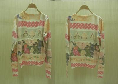 Cina Le donne fini tricottano la Camera del collo a V dei maglioni ed il cardigan stampato fiore in vendita