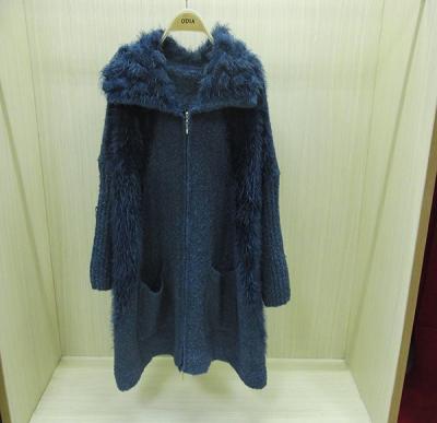 Cina L'indennità del collare di Ful tricotta il cardigan del maglione Outwear il cappotto più i lavori o indumenti a maglia di dimensione in vendita