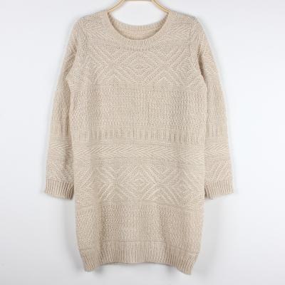 Cina Il cavo delle belle donne tricotta i maglioni che il jacquard sciolto tricotta il collo di squadra del vestito in vendita