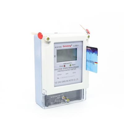 China Gomelong DDS5558 Single Phase prepayment electricity meter with ic card for sale