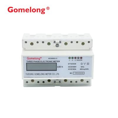 China DTS5558 3 phase 4 wire 35mm standard din rail mount hour meter for sale
