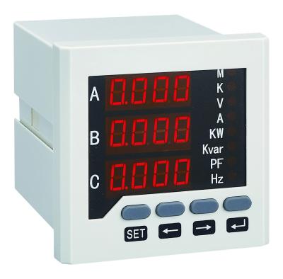 China Hot selling three  phase four wire  digital electronic panel meter with rs485 for sale